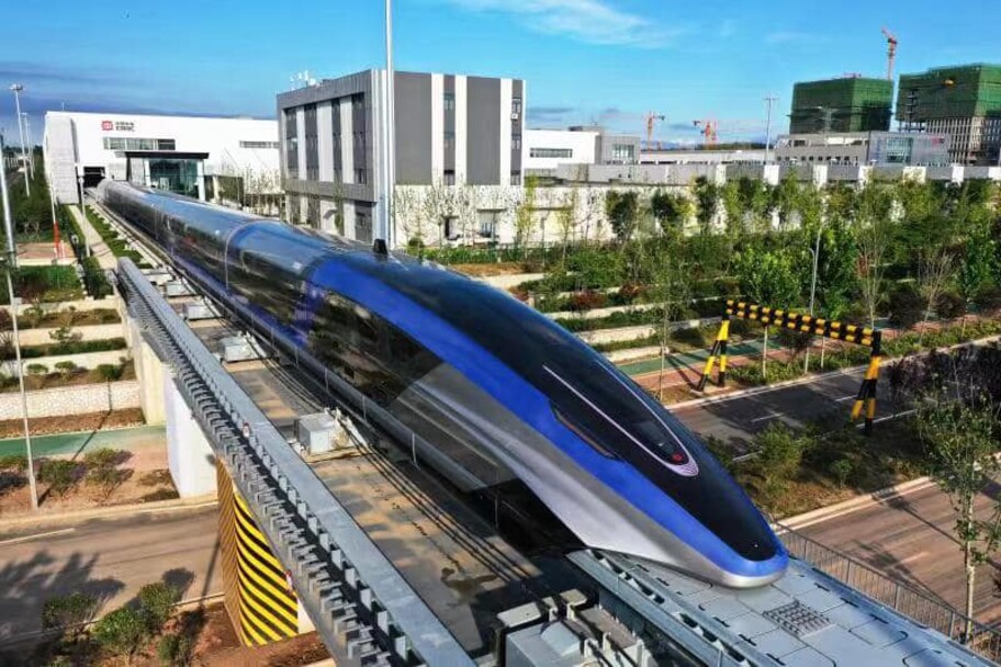 China presenta un tren de levitación magnética capaz de superar los 600 ...