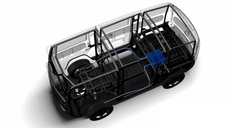 XBUS, la mini Combi eléctrica que puede convertirse en pickup