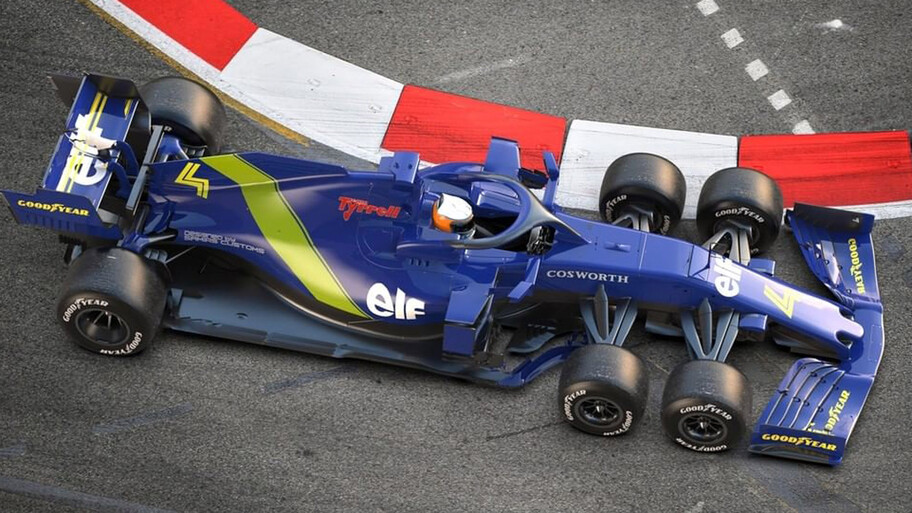 ¿Cómo se vería el Tyrrell de seis ruedas en la F1 de hoy?